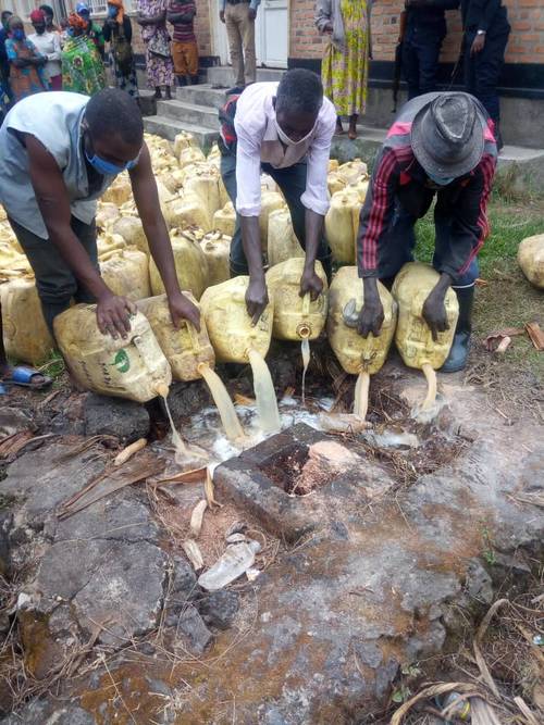 Over 2,500 litres of illicit brew seized in Nyabihu and Rutsiro